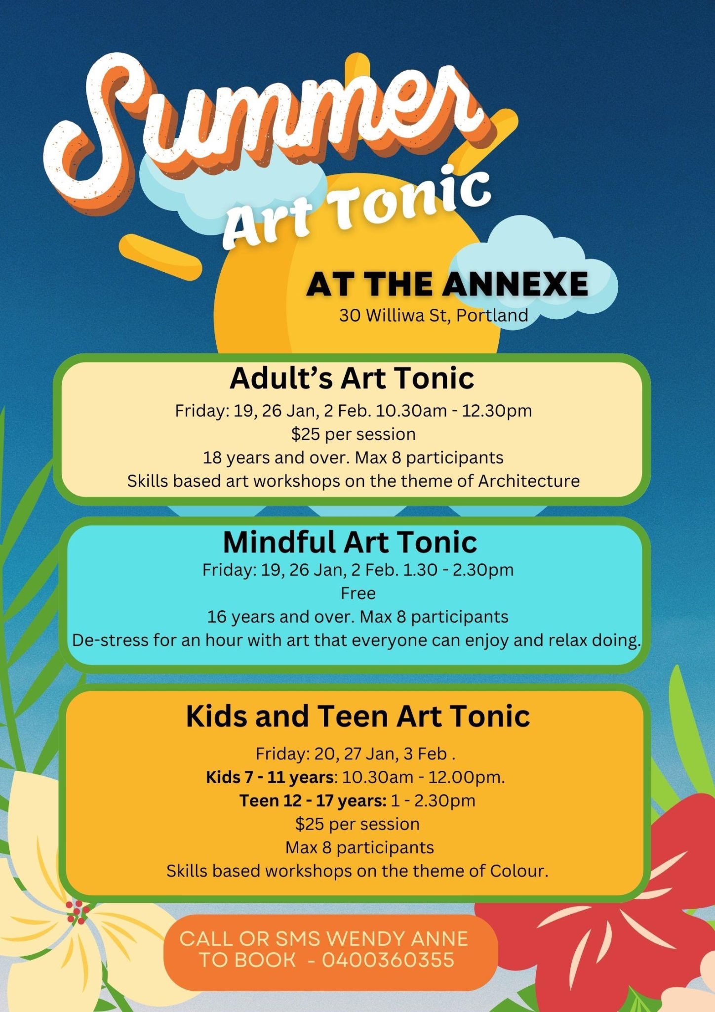 SUMMER ART TONIC AT THE ANNEXE – Seven Valleys Tourism