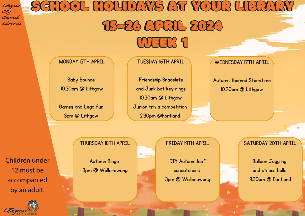 April School Holidays at Lithgow City Libraries – Seven Valleys Tourism