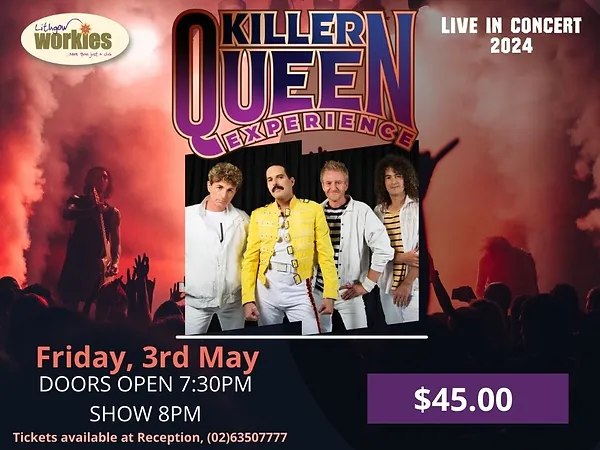 Killer Queen Experience Show at the Lithgow Workies – Seven Valleys Tourism